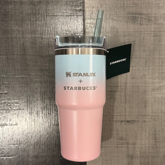 Stanley | Dining | 225 Japan Stanley Starbucks Pink And Blue Tumbler ...